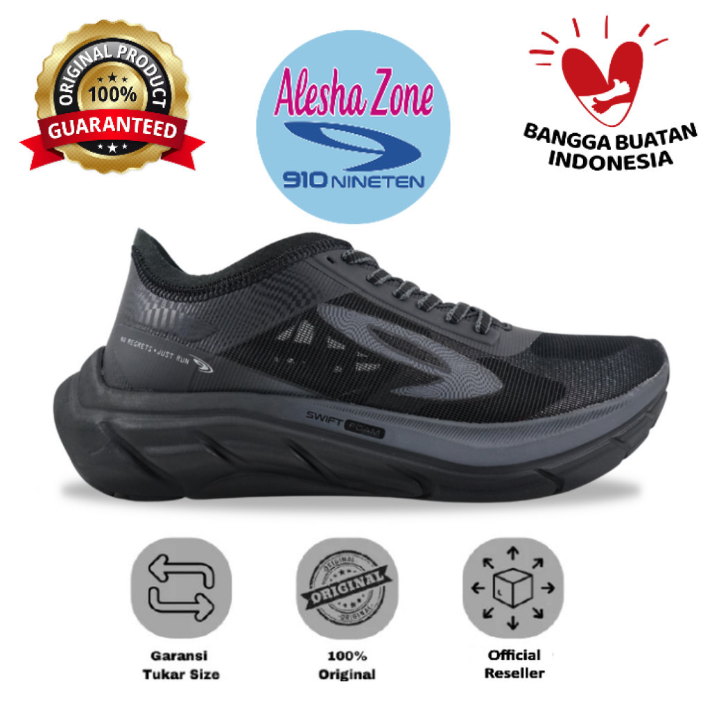 Jual SEPATU LARI 910 ORIGINAL GEIST EKIDEN HYPERPULSE - HITAM/ABU TUA ...