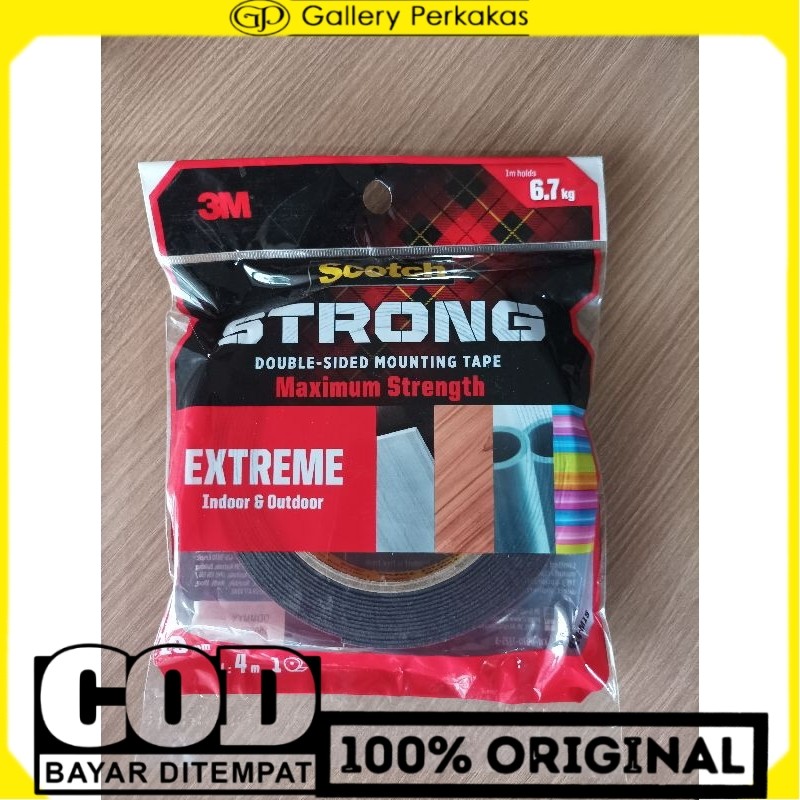Jual 3M double tape Scotch strong extrem indoor outdoor 414-M19 6,7 kg | Shopee Indonesia