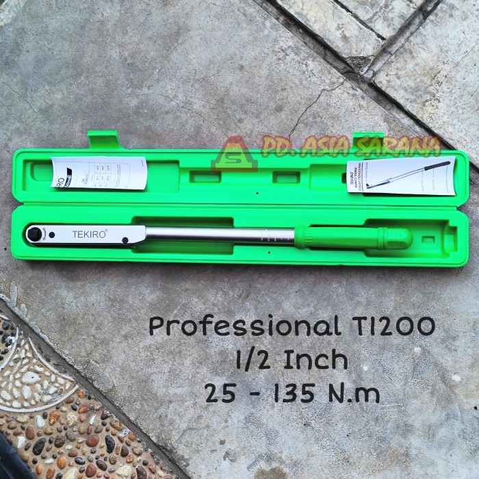 Jual Professional Torque Wrench (25-135 N.m) x 1/2" Inch T1200 TEKIRO ...