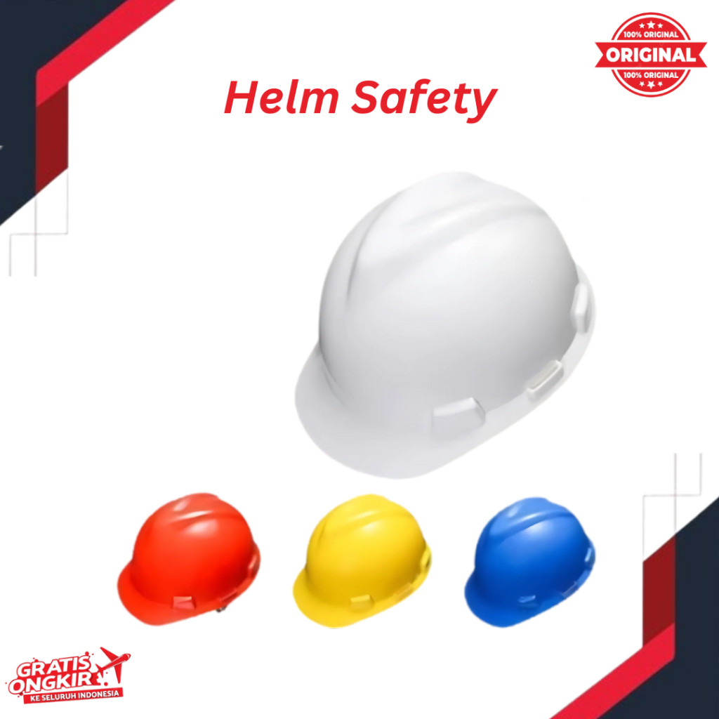 Jual CUCI GUDANG Safety Helm + Tali Dagu Helmet Safety Proyek Lengkap ...