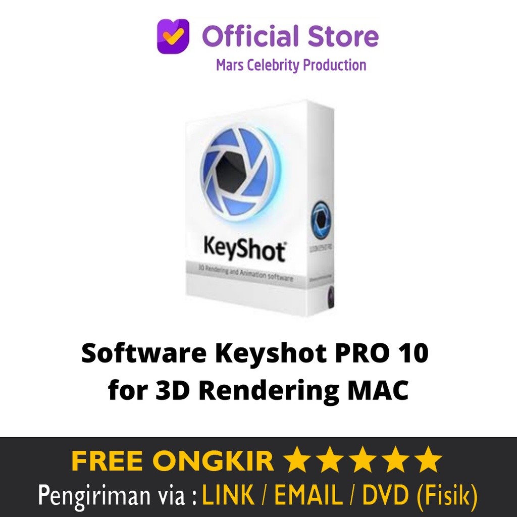 Jual Software Keyshoot PRO 10 Keyshot for 3D Rendering MAC Full Version ...