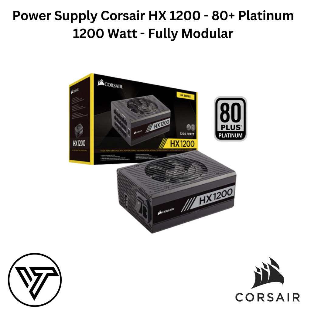 Jual Power Supply Corsair HX 1200 - 80+ Platinum 1200 Watt - Fully ...