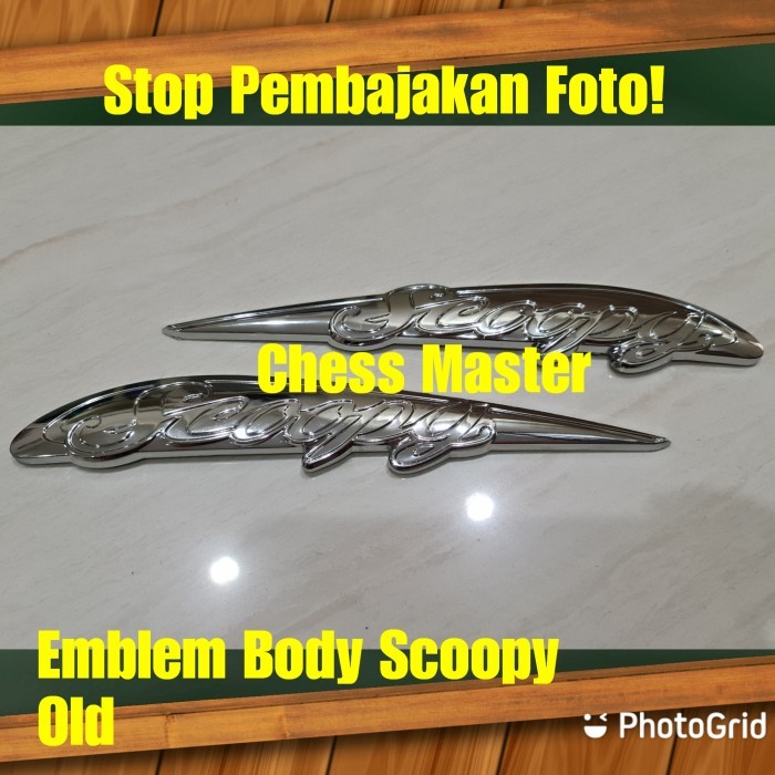 Jual [New Assesoris Motor] Emblem Body Honda Scoopy Lama Karbu | Shopee ...