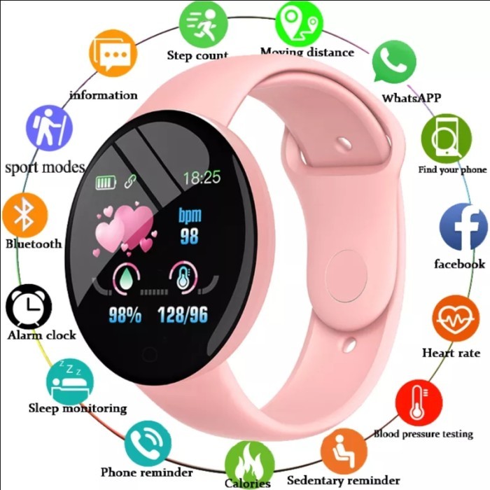Jual Jam Tangan Digital Pria Wanita Smartwatch Full Touch Series ...