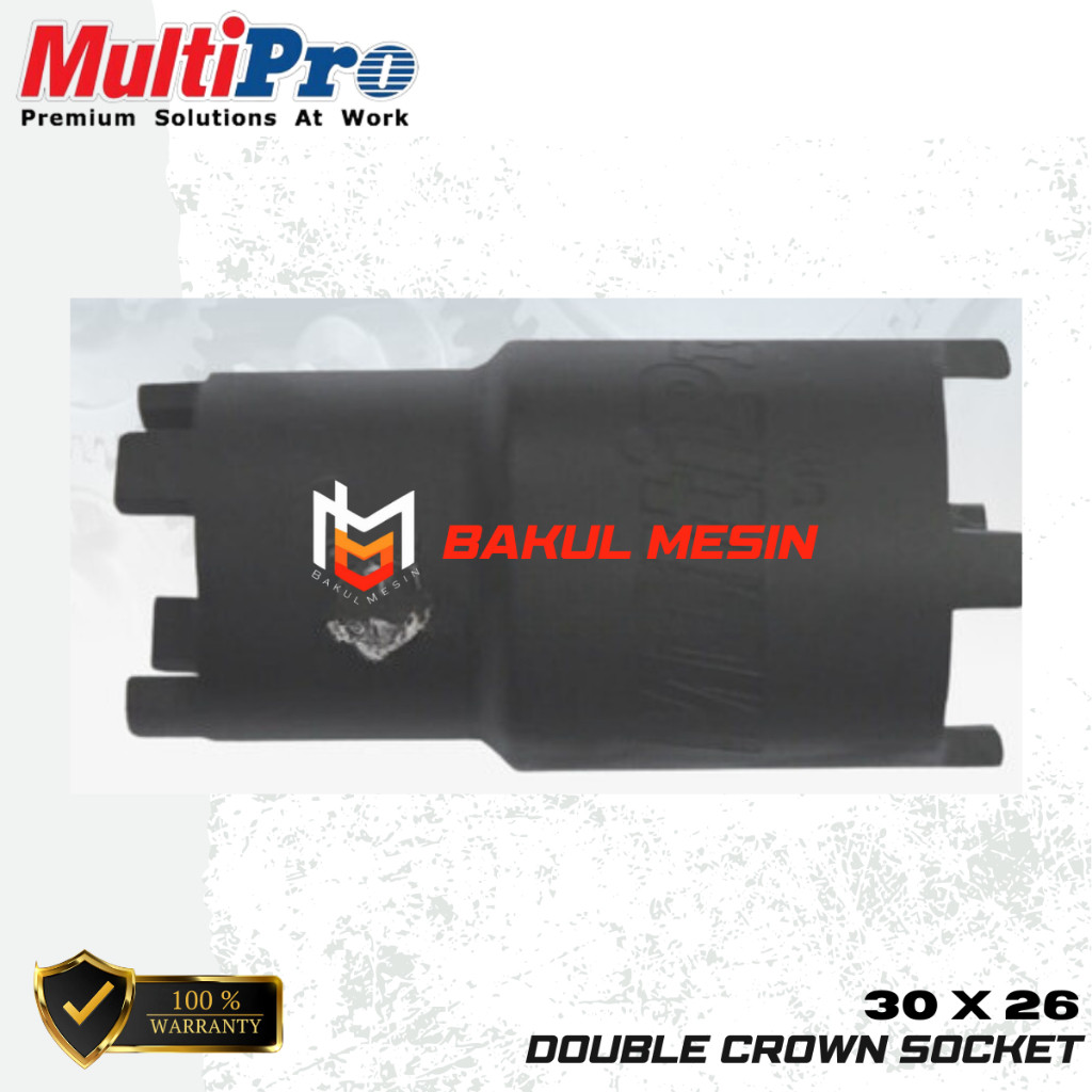 Jual MULTIPRO Double Crown Socket, Mata Kunci Sok Mahkota 30 x 26 mm ...