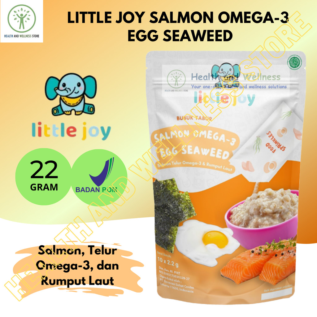 Jual Little Joy Salmon Omega 3 Egg Seaweed 22 Gram Telur Omega Rumput ...