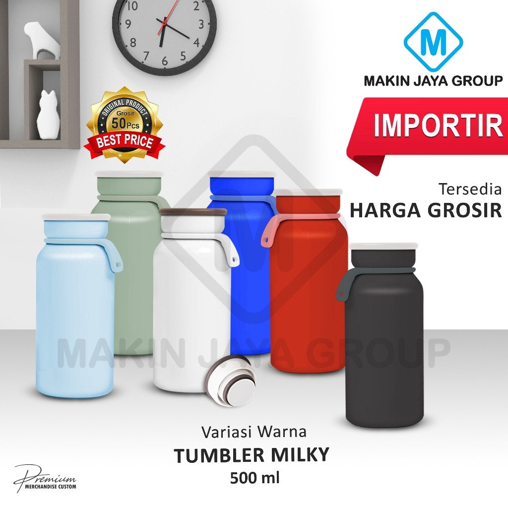 Jual Tumbler milky - 400ml Cangkir Kopi Stainless Tumbler Coffee Mug ...