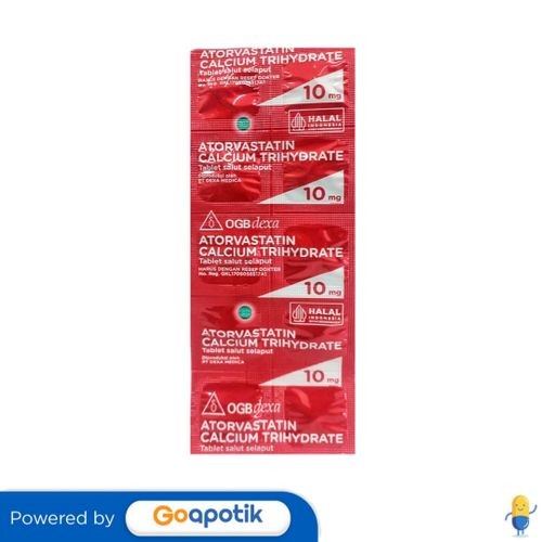Jual Atorvastatin Calcium Trihydrate Ogb Dexa Medica 10 Mg Strip 10 Tablet | Shopee Indonesia