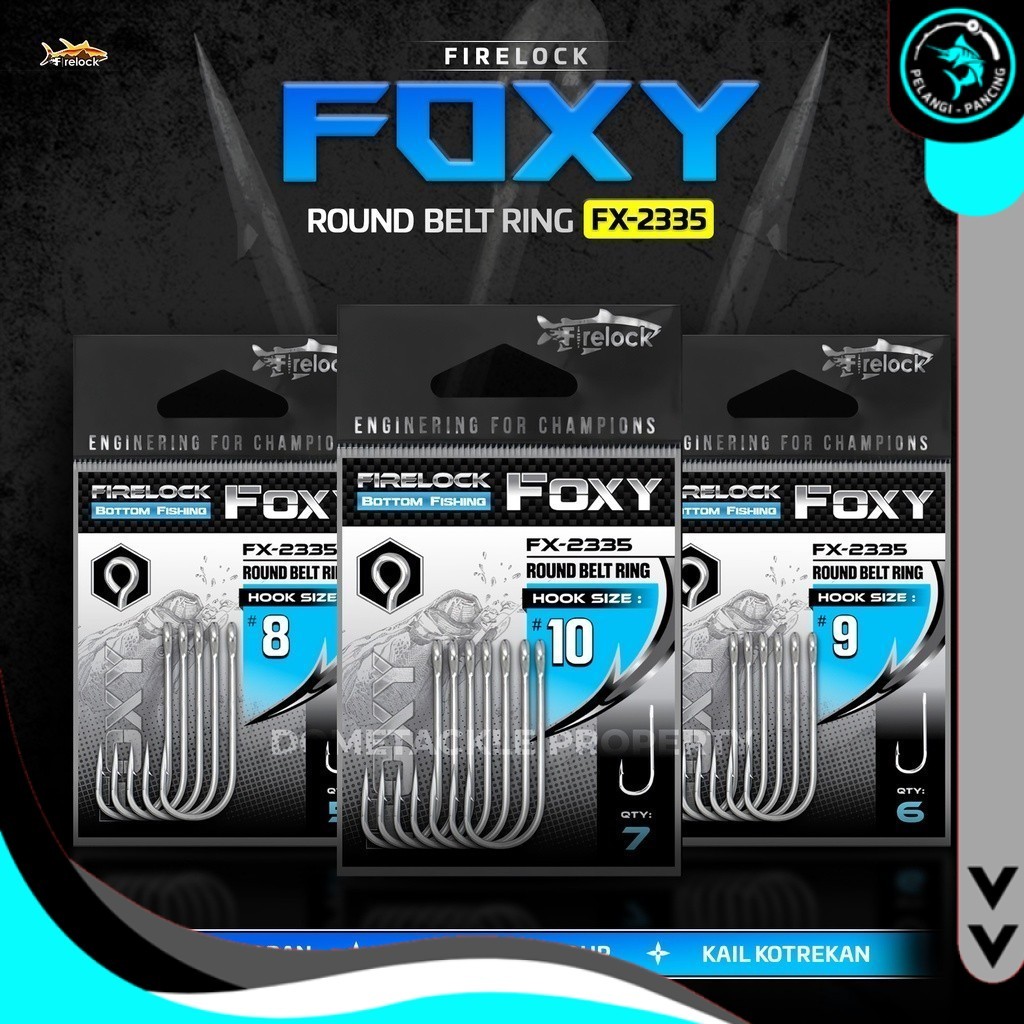Jual Foxy Firelock Hook Kail Pancing Dasaran Kotrekan Live Bait Fx-2335 ...