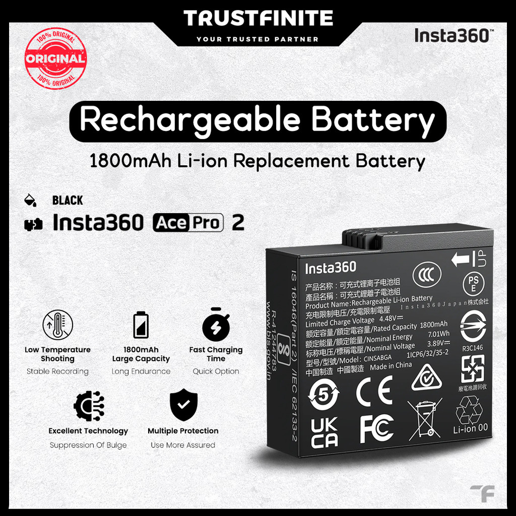 Jual Insta360 ACE PRO 2 / ACE PRO Battery / Baterai Ace Pro 2 / Ace Pro ...