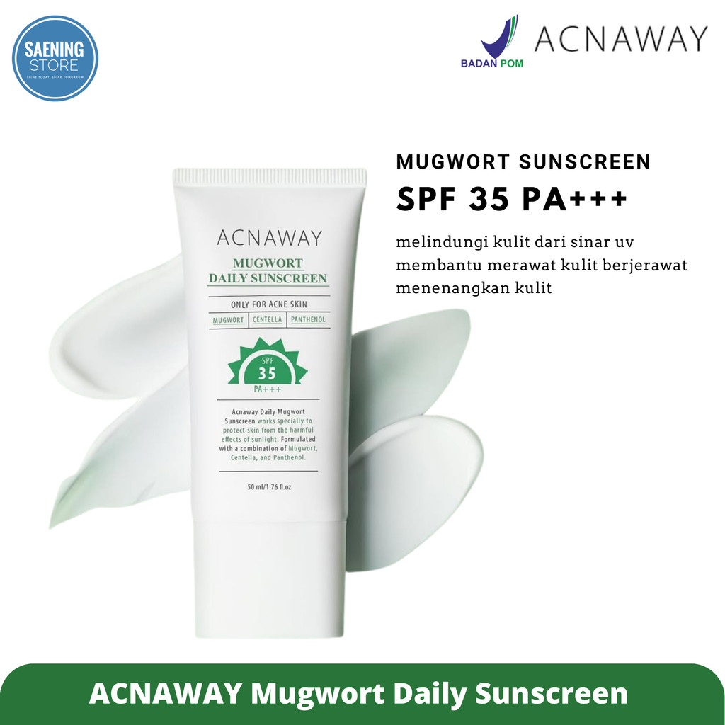 Jual ACNAWAY Mugwort Daily Sunscreen SPF 35 PA+++ 50ml – Sunscreen ...