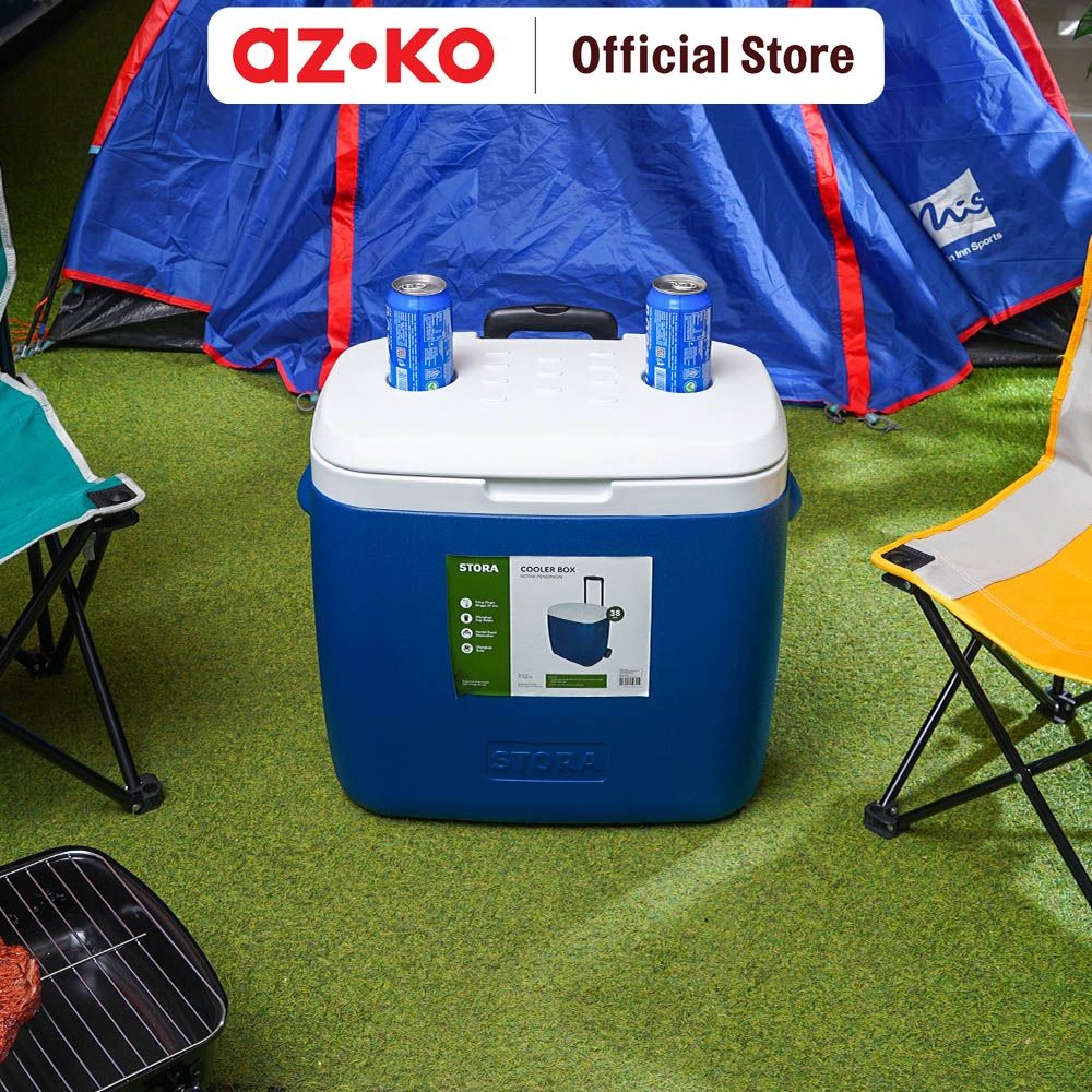 Jual AZKO Stora 38 ltr Box Pendingin Roller Cooler Box Tempat Penjaga ...