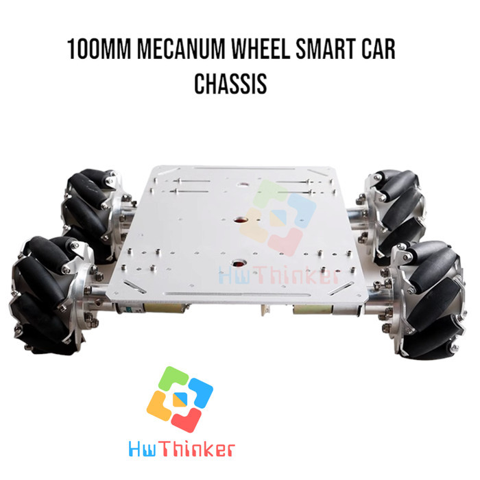Jual PA99 100mm Mecanum Wheel Smart Car Chassis Omnidirectional Omni ...
