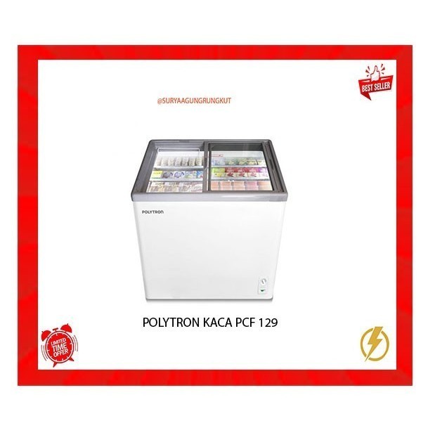 Jual FREEZER BOX POLYTRON KACA 100 LITER 105 WATT - PCF 129 | Shopee ...