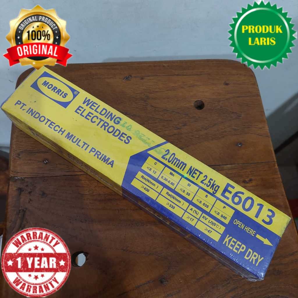 Jual Morris E6013 Kawat Las besi Welding Electrodes 2.0mm x 300mm | Shopee Indonesia