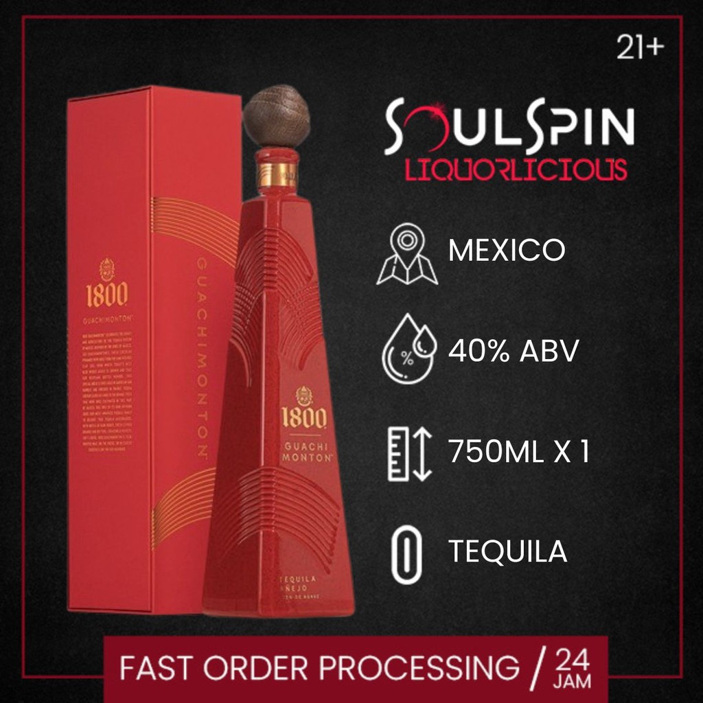 Jual 1800 Guachi Monton Limited Edition Añejo Tequila 750ml ...