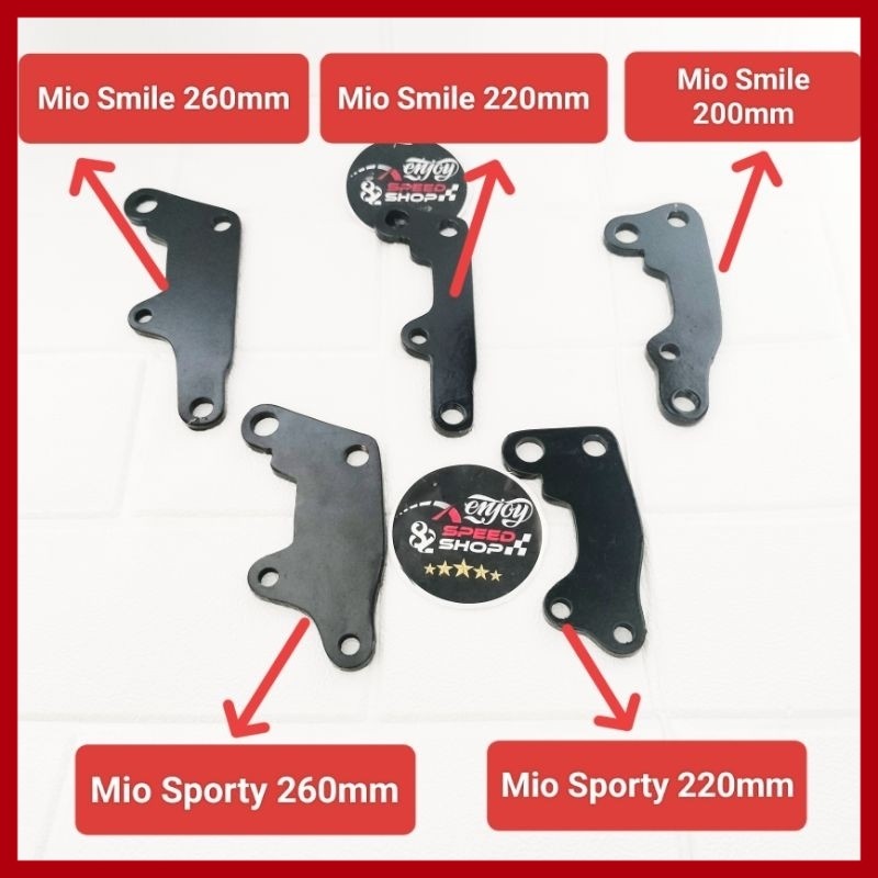 Jual breket mio smile & mio sporty untuk nissin samurai / Kaliper rcb ...