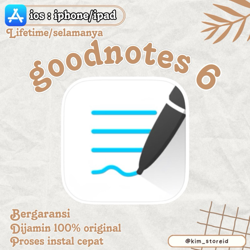 Jual Goodnotes 6 | Goodnotes 5 Lifetime IOS - Selamanya (ORIGINAL ...