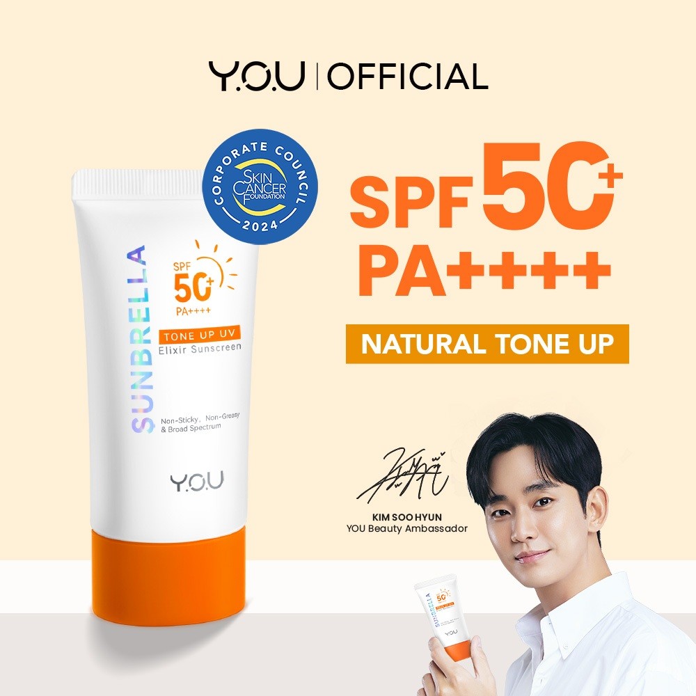Jual YOU Sunbrella Tone Up UV Elixir Sunscreen SPF50+ PA++++ Tabir ...