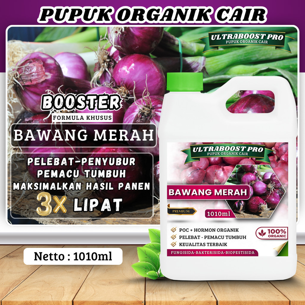Jual Pupuk Organik Cair UltraBoost Pro Khusus Tanaman bawang merah, bawang putih, bawang bombai ...