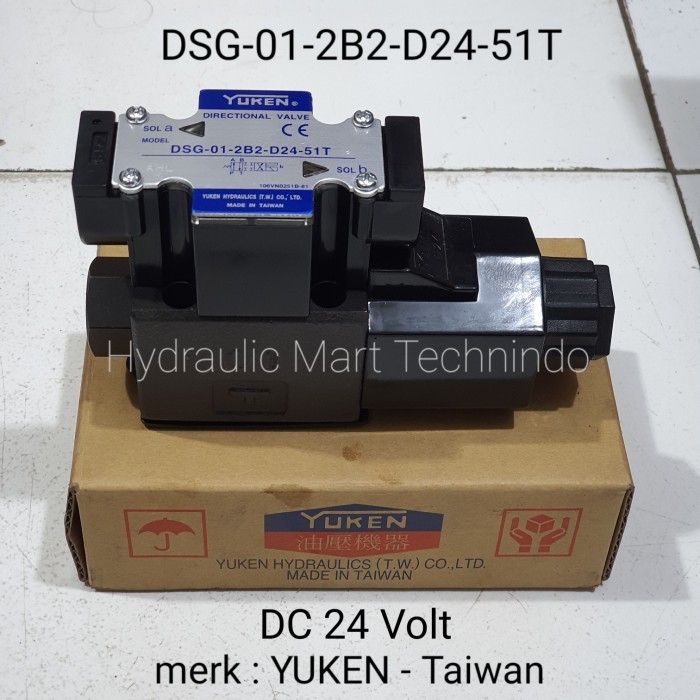 Jual DSG-01-2B2-D24-51T - DC 24Volt solenoid hydrolik merk YUKEN - Taiwan | Shopee Indonesia
