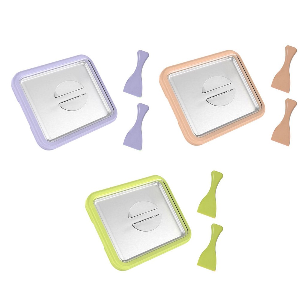Jual Instant Ice Cream Maker Stainless Steel Portable Cold Pan Plate ...