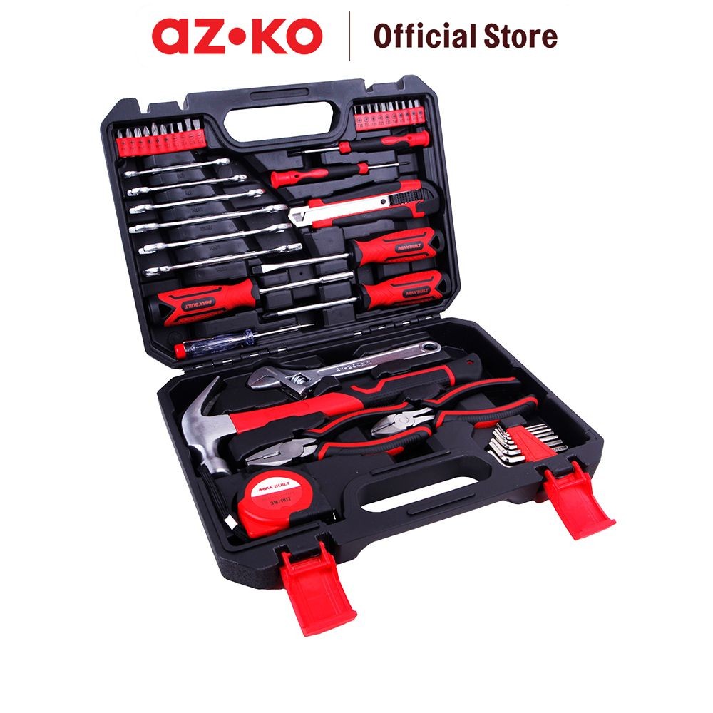 Jual AZKO Maxbuilt Set 46 Pcs Perkakas Rumah Tangga - Merah Set Tool ...
