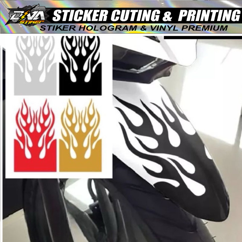 Jual Sticker cutting api buat spakbor motor matic bebek atau lainya ...