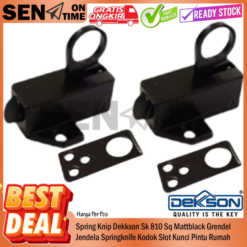 Jual Spring Knip Dekson Sk 810 Sq Matt Black Kunci Pintu Rumah Dekkson ...