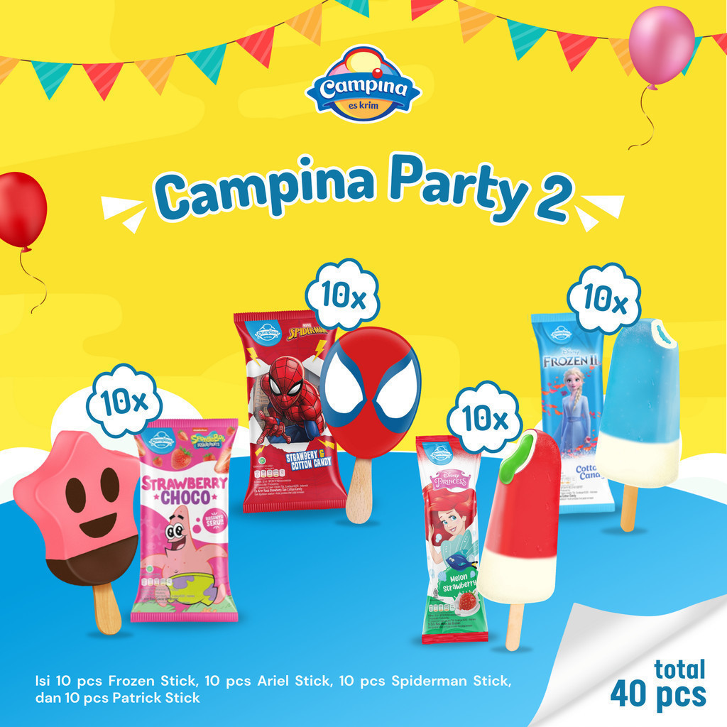 Jual Campina Party 2 - Es Krim | Shopee Indonesia