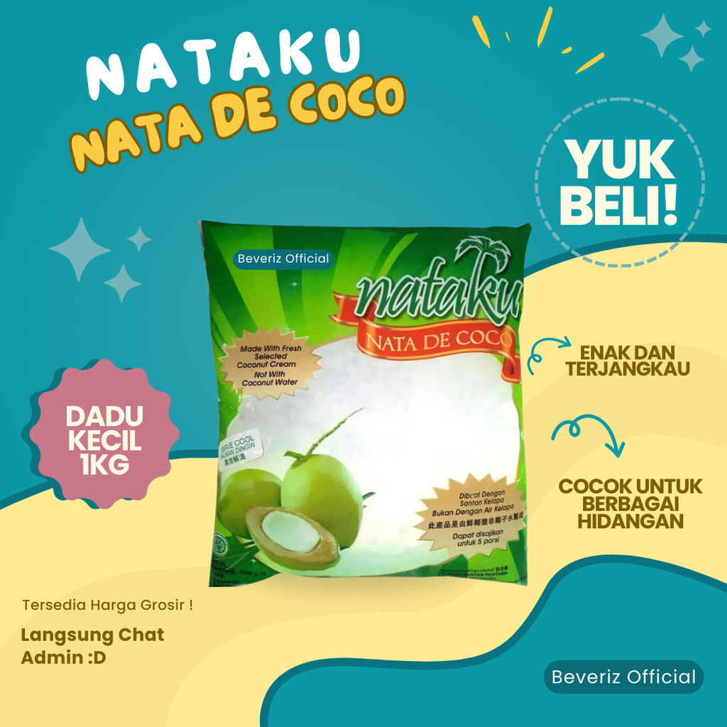 Jual BEVERIZ Nataku Nata De Coco Jelly 1 Kg {BISA COD} { Tersedia Harga ...