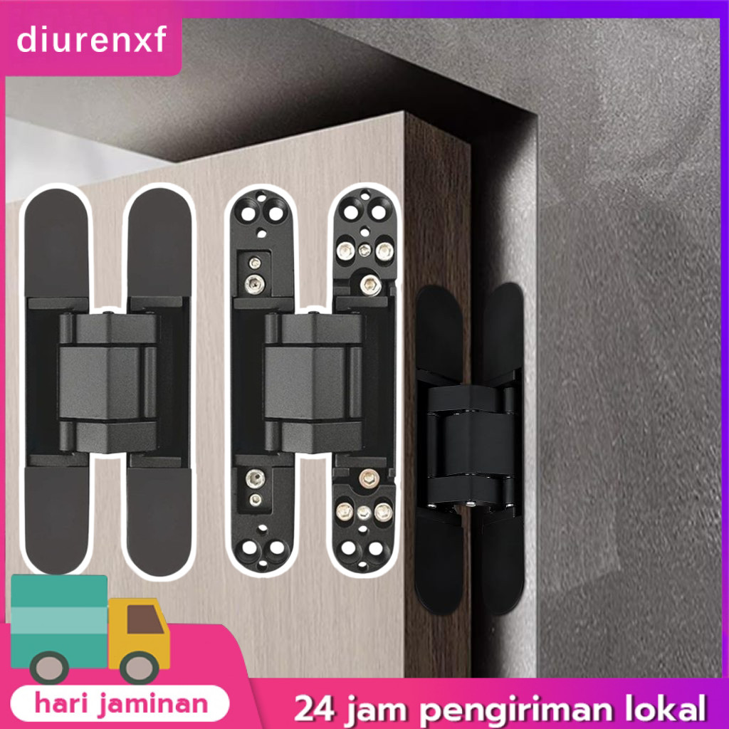 Jual [Diurenxf]1 Set Engsel Tanam Pintu Invisible Hinges Engsel Door ...