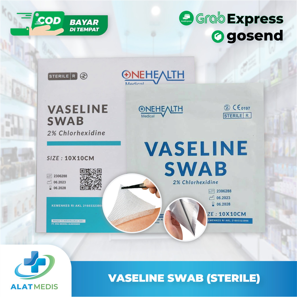 Jual Vaseline Swab Onehealth 10cm x 10cm Plester Rawat Luka | Shopee ...