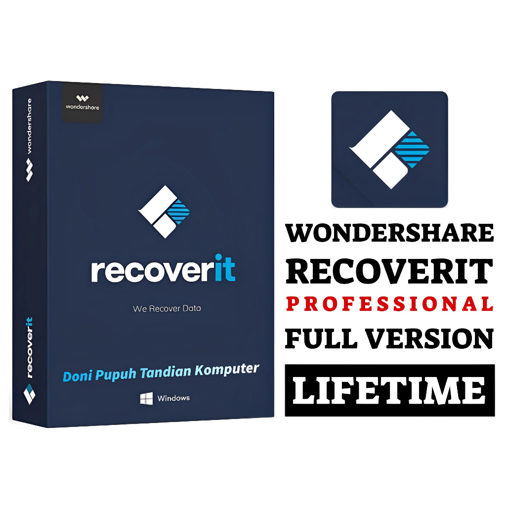 Jual Wondershare Recoverit Professional Full Version Lifetime + Video ...