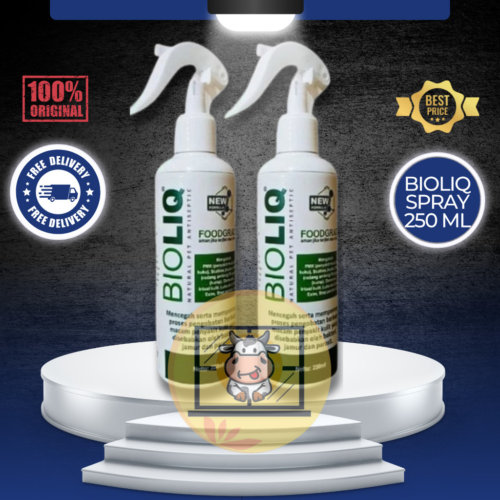 Jual BIOLIQ SPRAY 250 ML - Spray PMK Jamur Scabies Biodin Semua Hewan ...