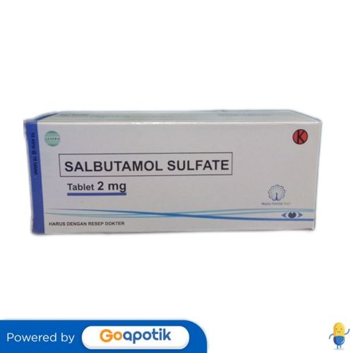 Jual Salbutamol Sulfate Mulia 2 Mg Box 100 Tablet | Shopee Indonesia