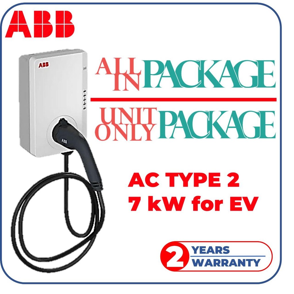 Jual Wall Charger ABB AC Type 2 7kW All In Package (Pemasangan dan ...