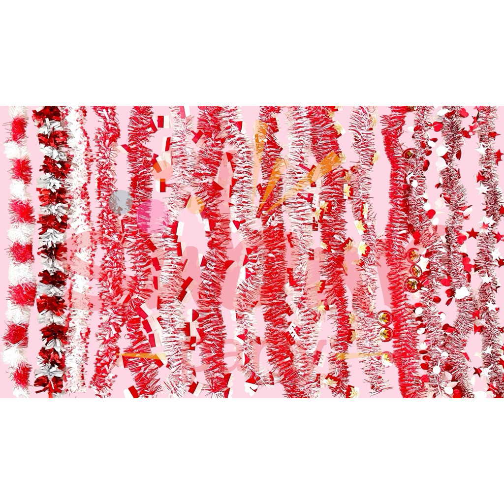Jual Slinger Tinsel Merah Putih Panjang 2m 17an Agustusan (1pcs ...