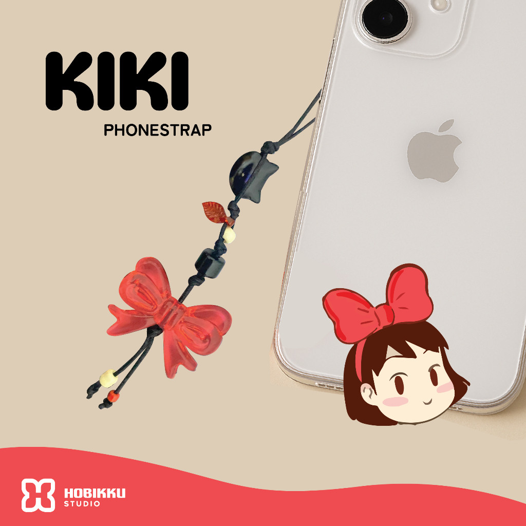 Jual Charm Kiki delivery service Gantungan hp manik anime Totoro tali ...