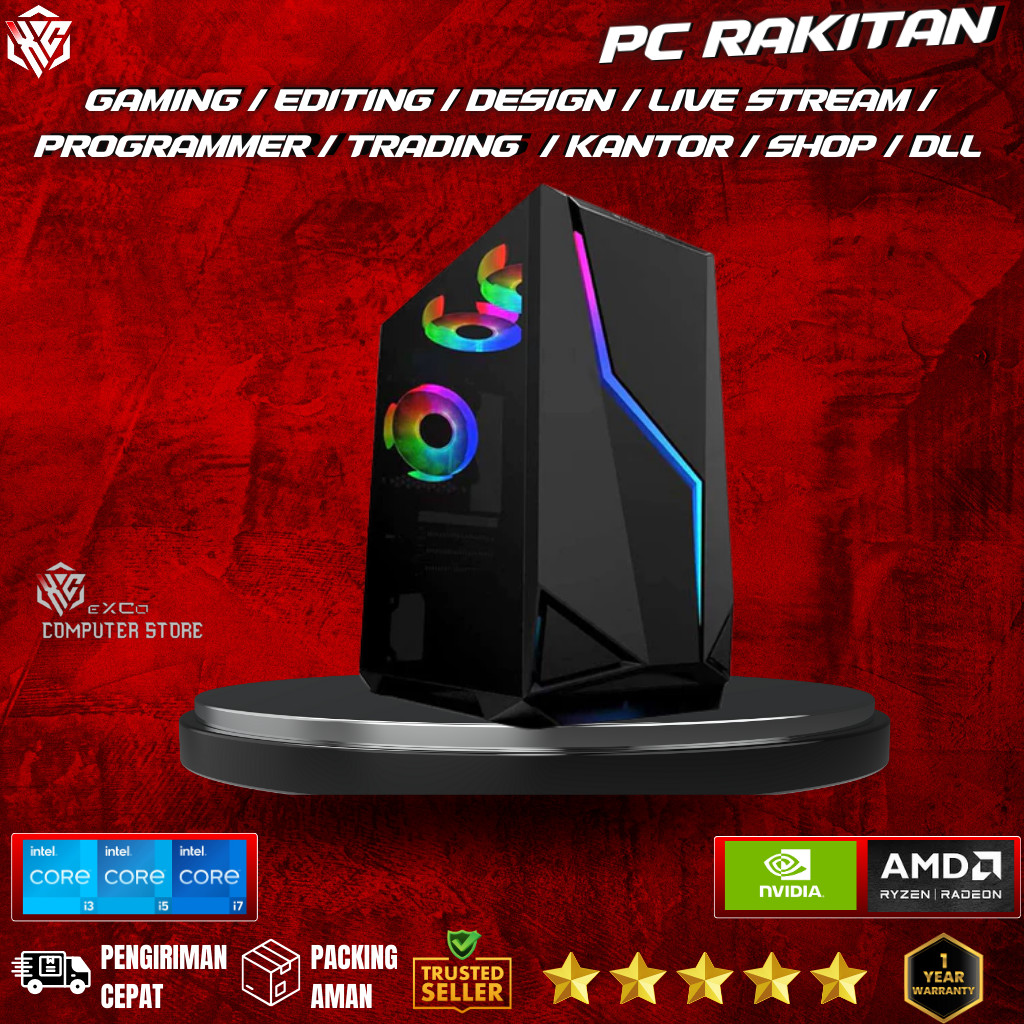 Jual PC INTEL CORE i5 3470 RAM 16GB SSD 128GB HDD 500GB VGA GTX 750 Ti Siap Gaming Editing ...