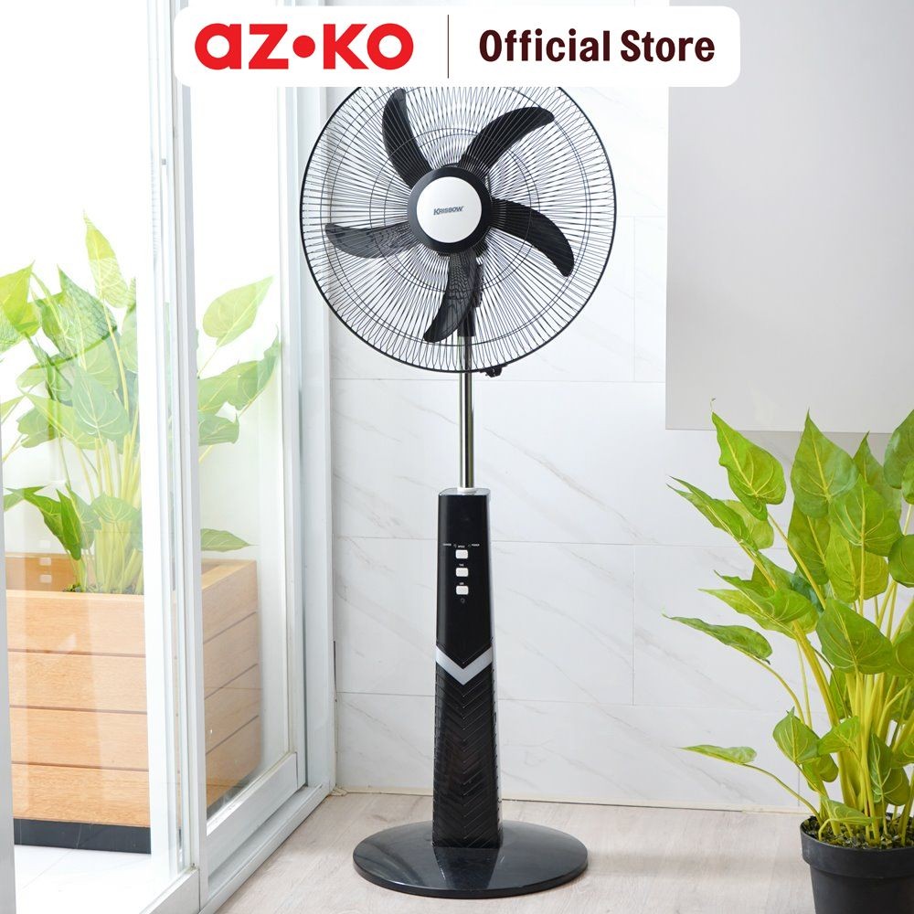Jual AZKO Krisbow 16 inci Kipas Angin Berdiri Rechargeable Standing Fan ...