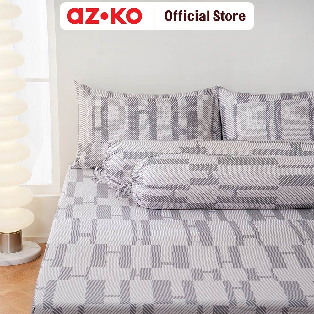 Jual AZKO Sleeplite Set Seprai Microfiber Abstrak Faye Sprei Seprai ...