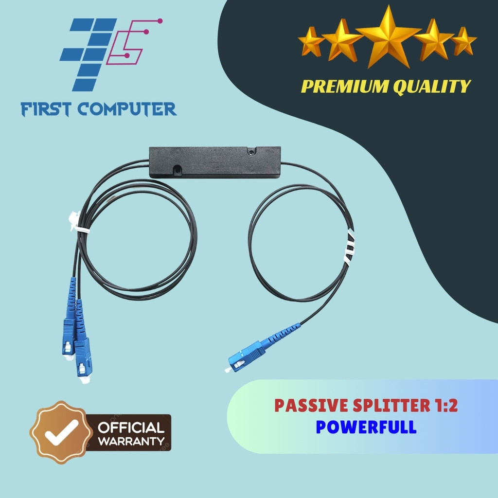 Jual Passive Splitter Fiber Optic 1:2 Modular BLACK POWERFULL SC/UPC ...