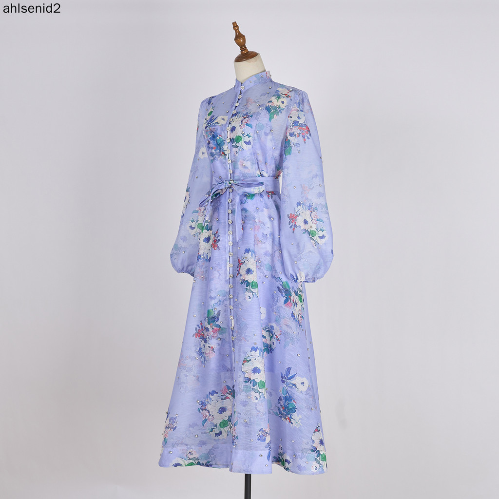 Jual Gaun pendulum payung baris bor kuku rami sutra musim semi ...