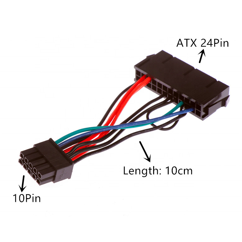 Jual ATX 24-Pin Female to 10-Pin /12-Pin/14-Pin Male Adapter Power ...