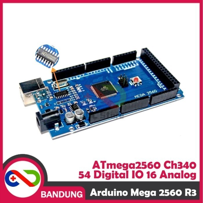 Jual ARDUINO MEGA 2560 R3 CH340 COMPATIBLE BOARD TANPA KABEL-A | Shopee ...