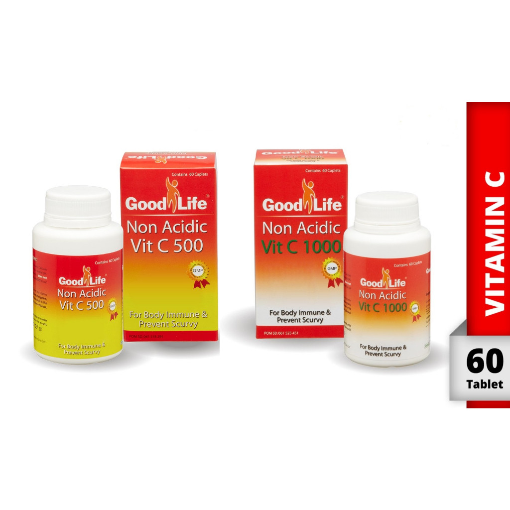 Jual Good Life Vitamin C 1000 Non Acidic - Good Life Vitamin C 500 Non ...