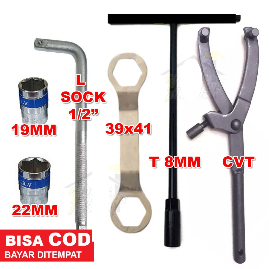 Jual PAKET HONDA Treker CVT LUMOS + KUNCI 39X41 + KUNCI T8 + GAGANG L + SOK 19 22 MM | Shopee ...