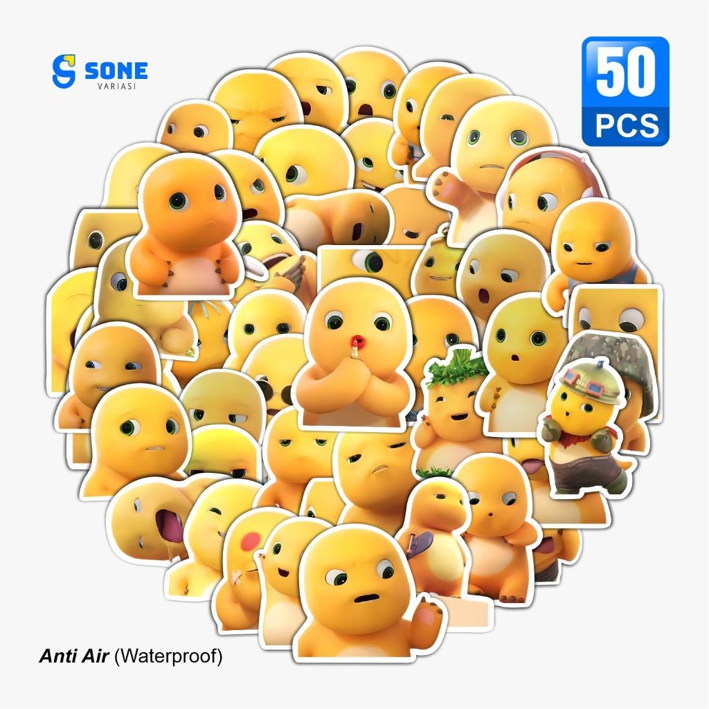 Jual Sticker Pack Nailong Dino Kuning Aesthetic Paper Vinyl Waterproof ...