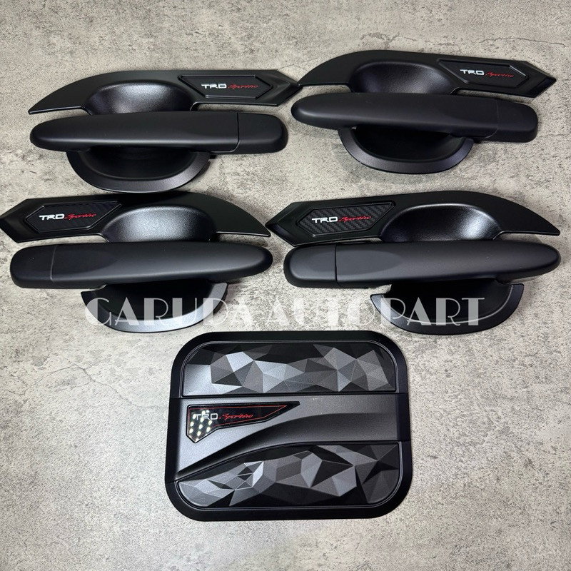 Jual Paket outer handle tank cover Calya Sigra TRD Hitam Doff | Shopee Indonesia